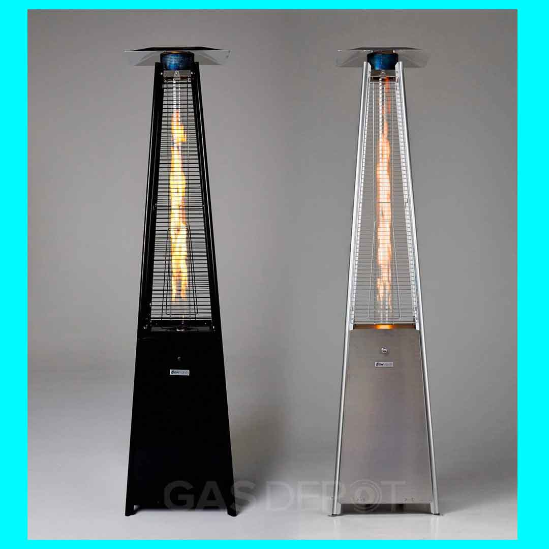 Gasdepot Real Flame Outdoor Pyramid Patio Heater (13KW) - Stainless ...
