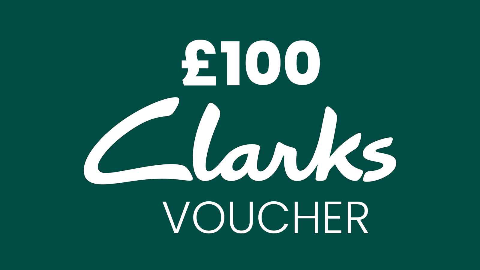 £100 Clarkes Shoe Gift Card - Competition Fox
