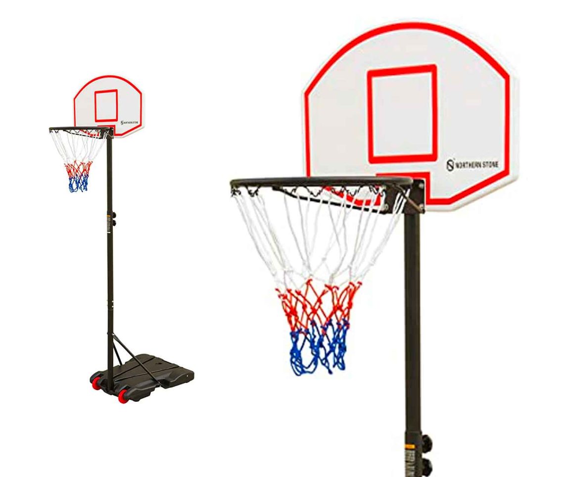 TOY DAY- AUTO WIN- Northern Stone Junior Height Adjustable Basketball ...