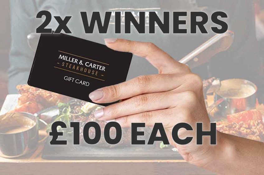2 WINNERS ** WIN £100 MILLER AND CARTER GIFT CARD - Competition Fox