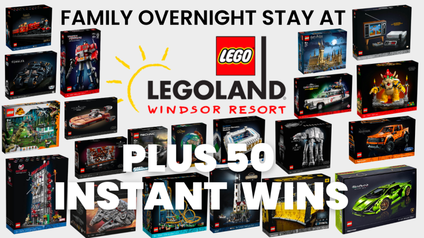 WIN A FAMILY OVERNIGHT STAY AT LEGOLAND JACKPOT +50 LEGO INSTANT WINS ...