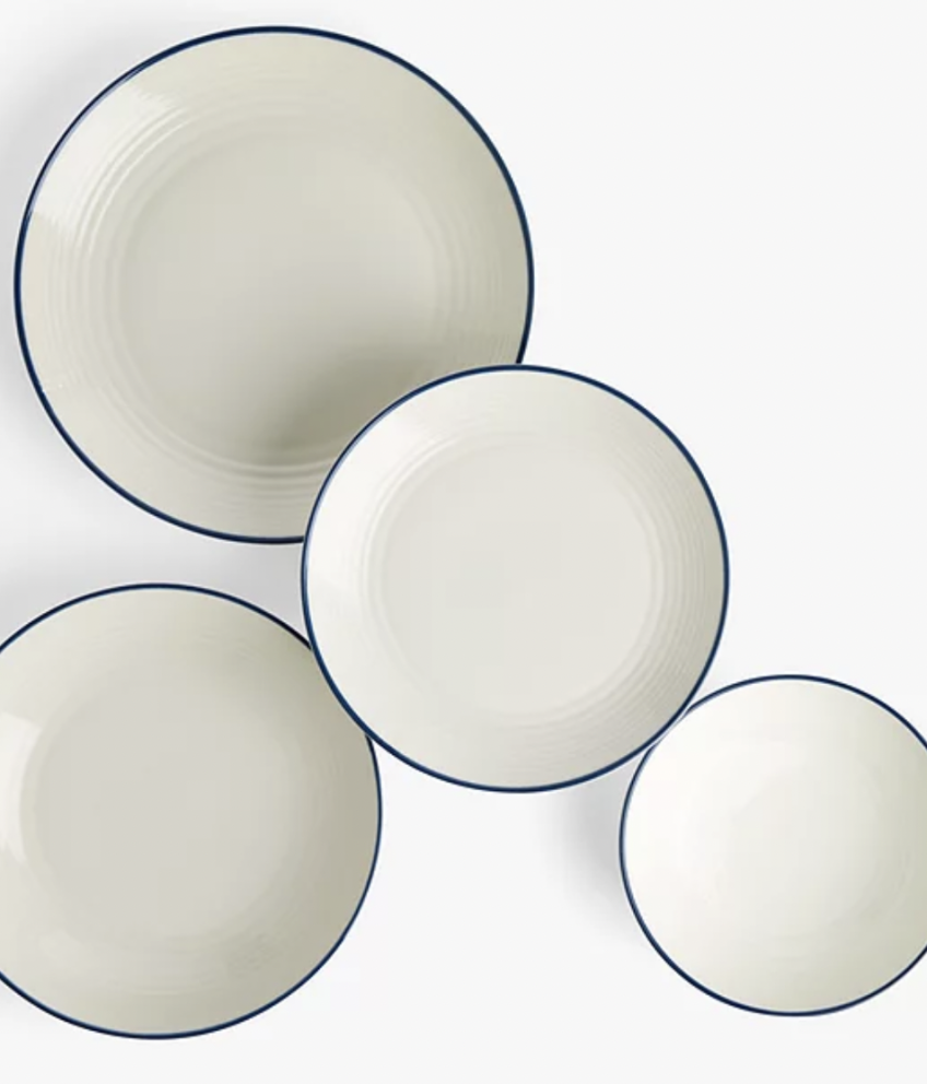 Royal Doulton Gordon Ramsay Maze Denim Line Dinnerware Set, 16 Piece ...