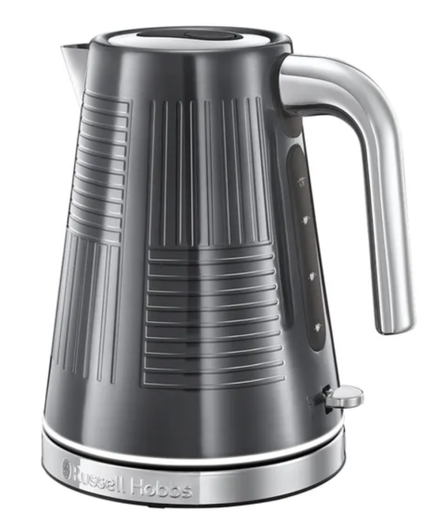 Russell Hobbs Geo Steel Kettle and Toaster Set - Competition Fox