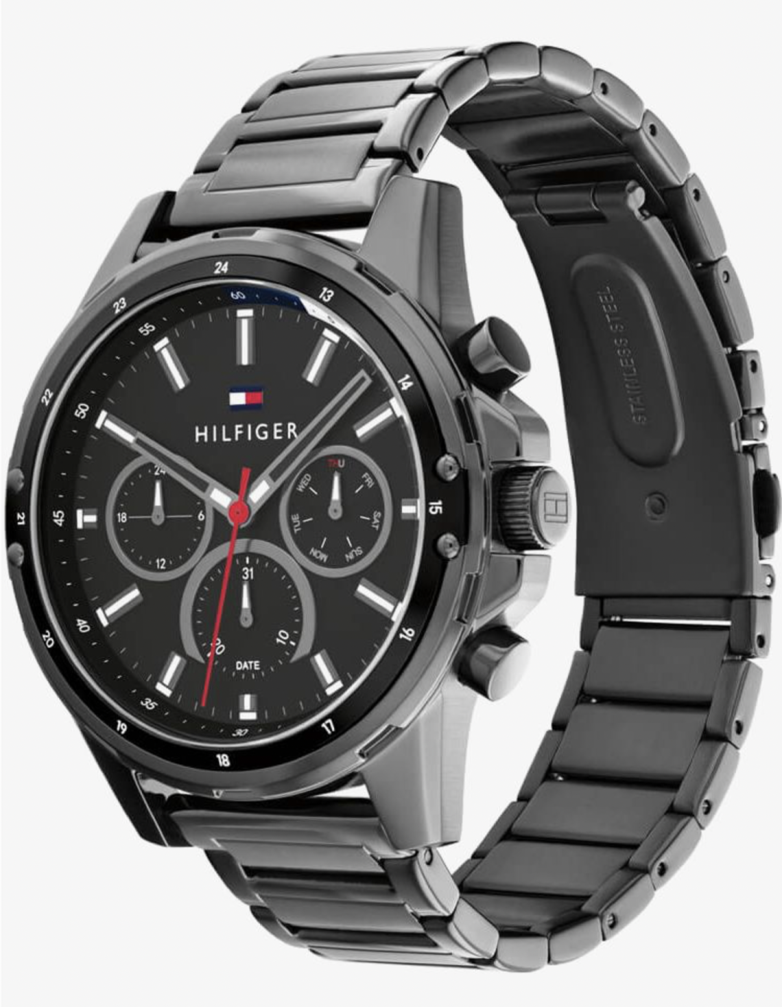 Tommy Hilfiger Mens Black Bracelet Watch - Competition Fox