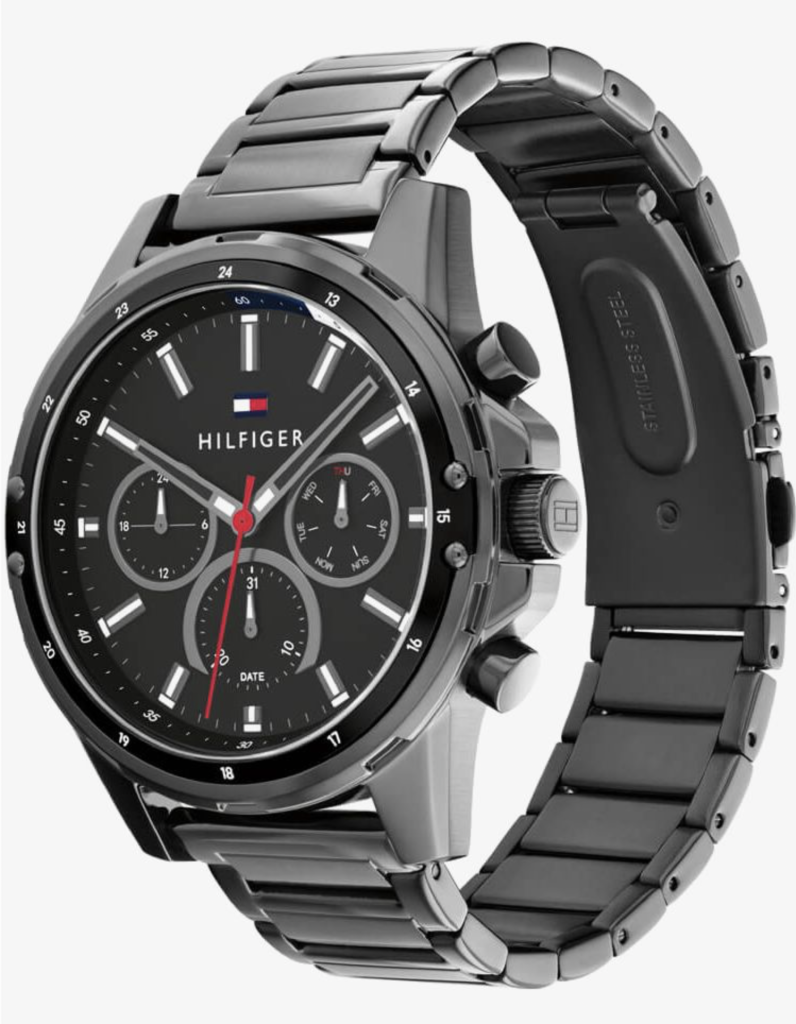 Tommy Hilfiger Mens Black Bracelet Watch - Competition Fox