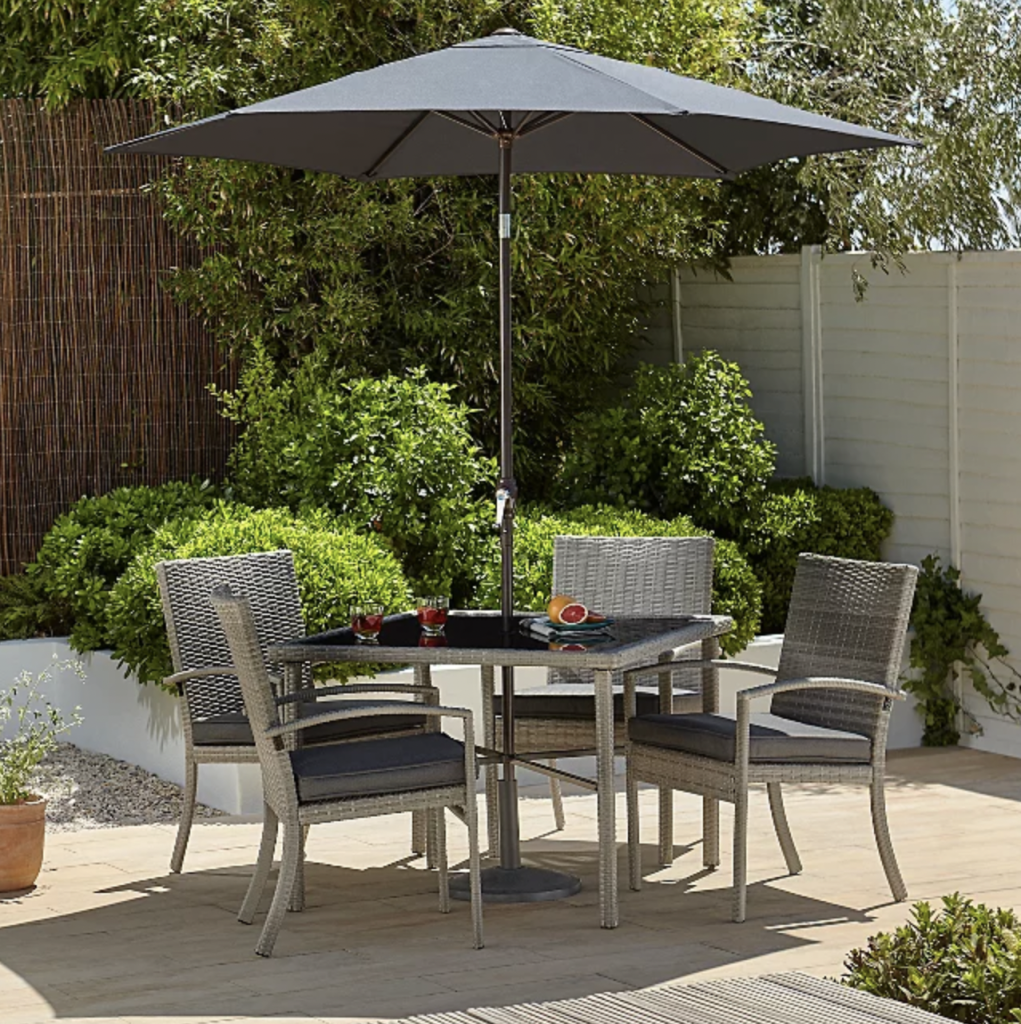 Jakarta Charcoal 6 Piece Patio Set - Competition Fox