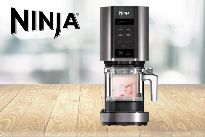 NINJA Creami NC300UK Ice Cream & Frozen Dessert Maker – Black & Silver ...