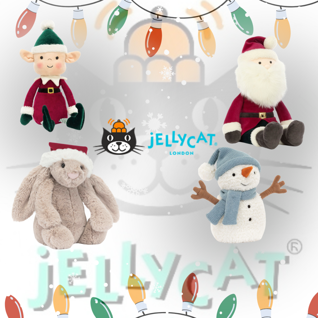 力JELLYCAT CHRISTMAS BUNDLE -JOLLY SANTA, SAMMIE SNOWMAN, ELDO ELF ...
