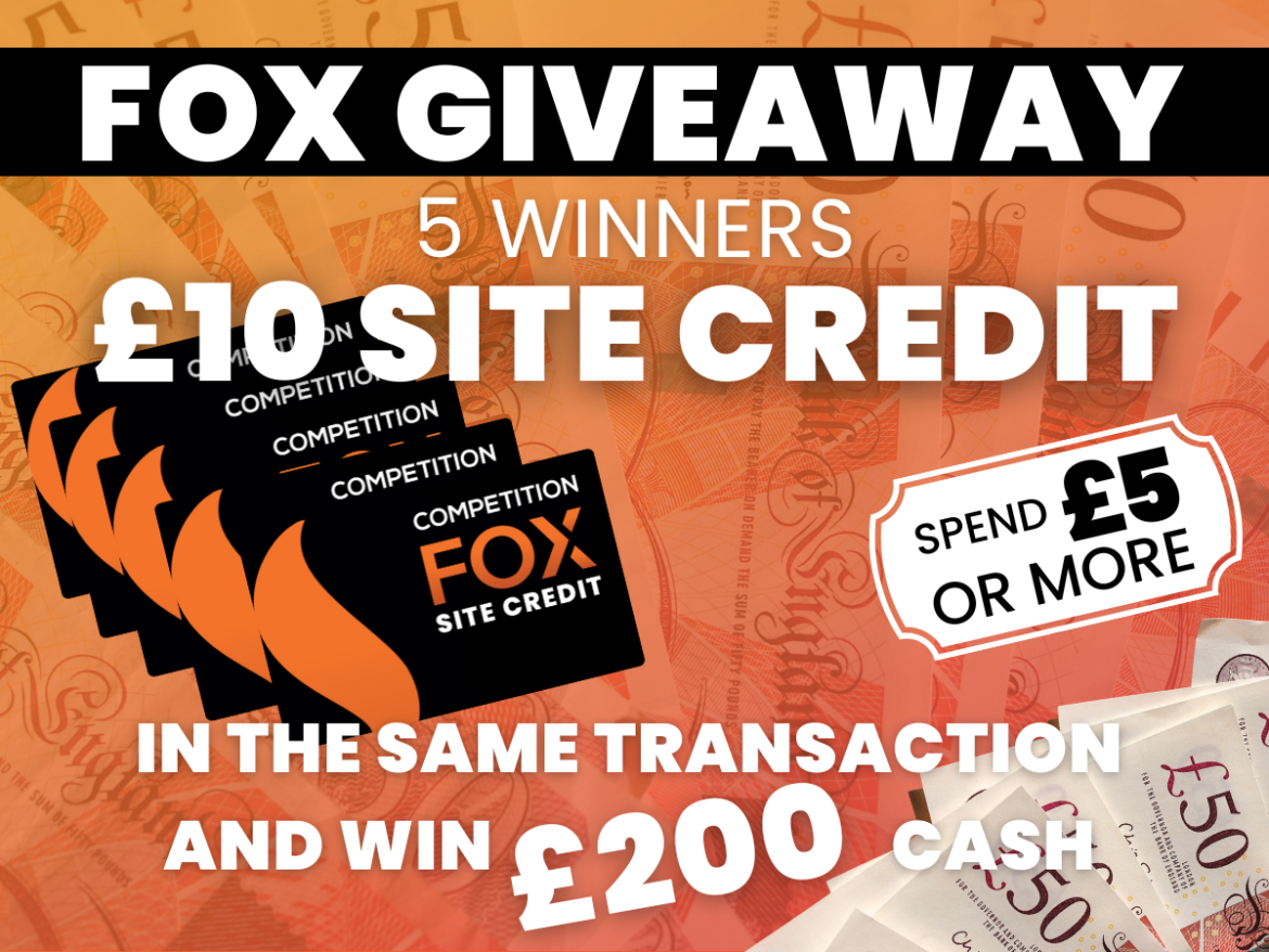 FOX GIVEAWAY- 5 WINNERS £10 SITE CREDIT! SPEND £5 IN SAME TRANSACTION ...