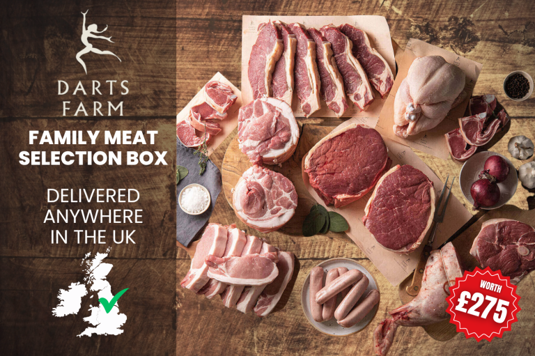 DARTS FARM-FAMILY MEAT SELECTION BOX- UK DELIVERY-04/08-AUTO WIN ...