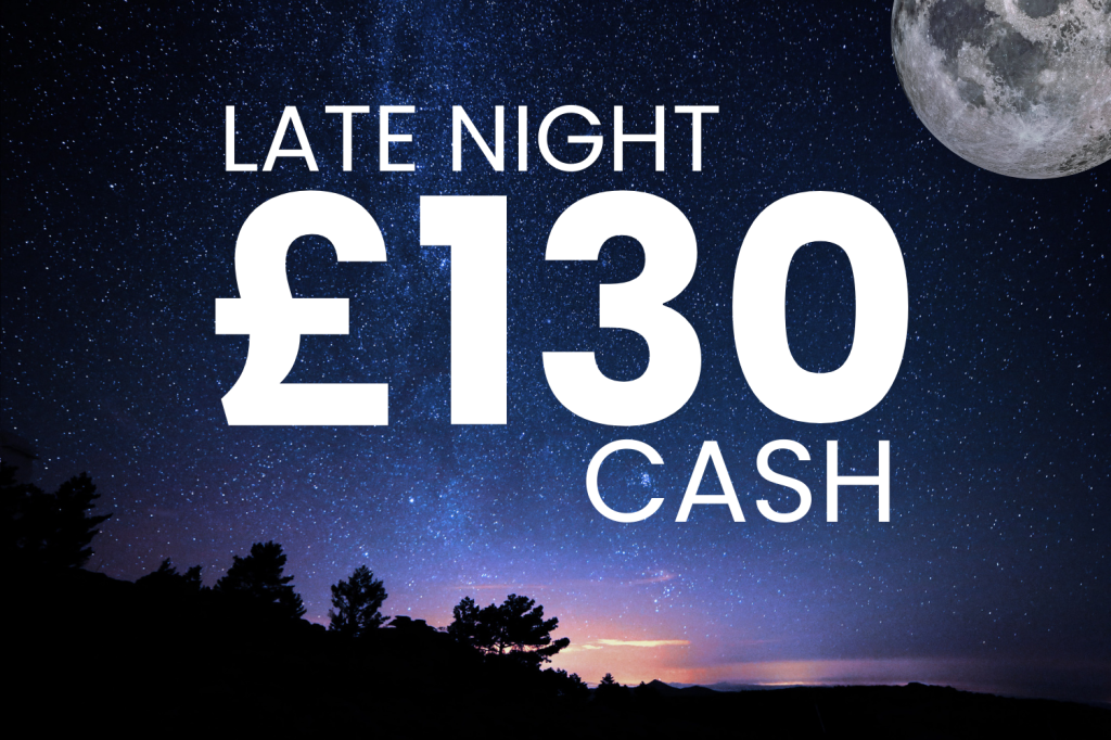LATE NIGHT– £130 CASH AUTO WIN 20/09 – Competition Fox