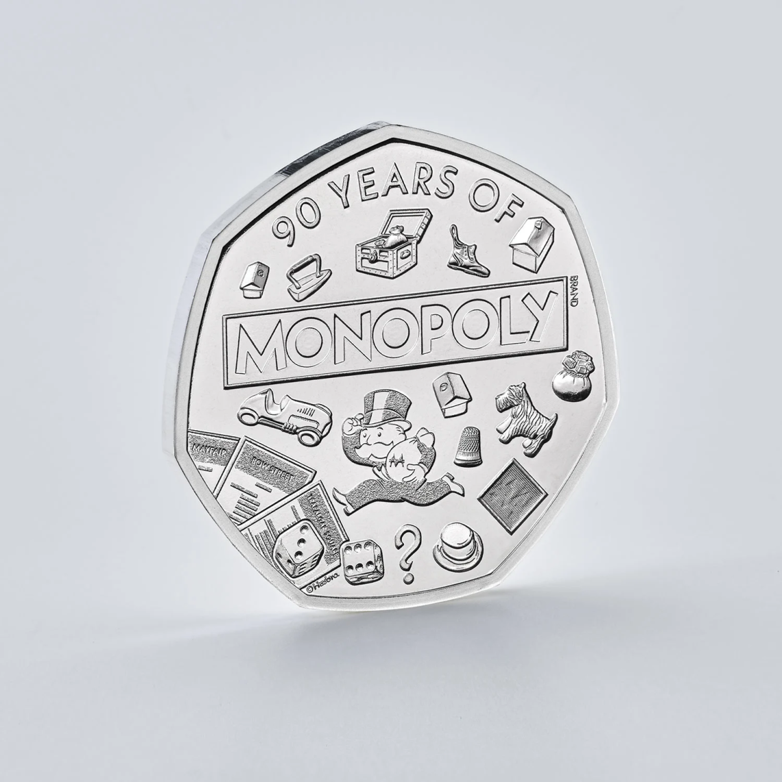 Monopoly 2025 UK 50p Brilliant Uncirculated Coin 26/09 - Competition Fox