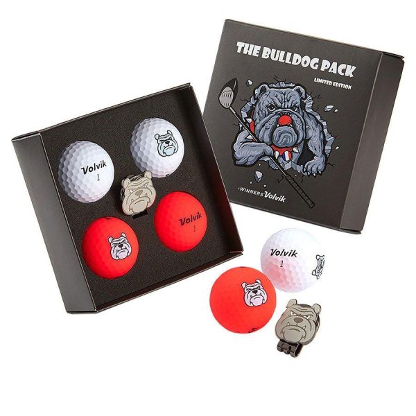 VOLVIK BULL DOG LIMITED EDITION 4 GOLF BALL PACK – BULLDOG-AUTO WIN 19/ ...