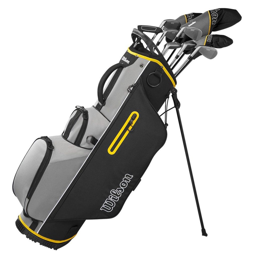 Wilson Men’s Ultra HL Steel 10 Piece Golf Stand Bag Package Set-AUTO ...