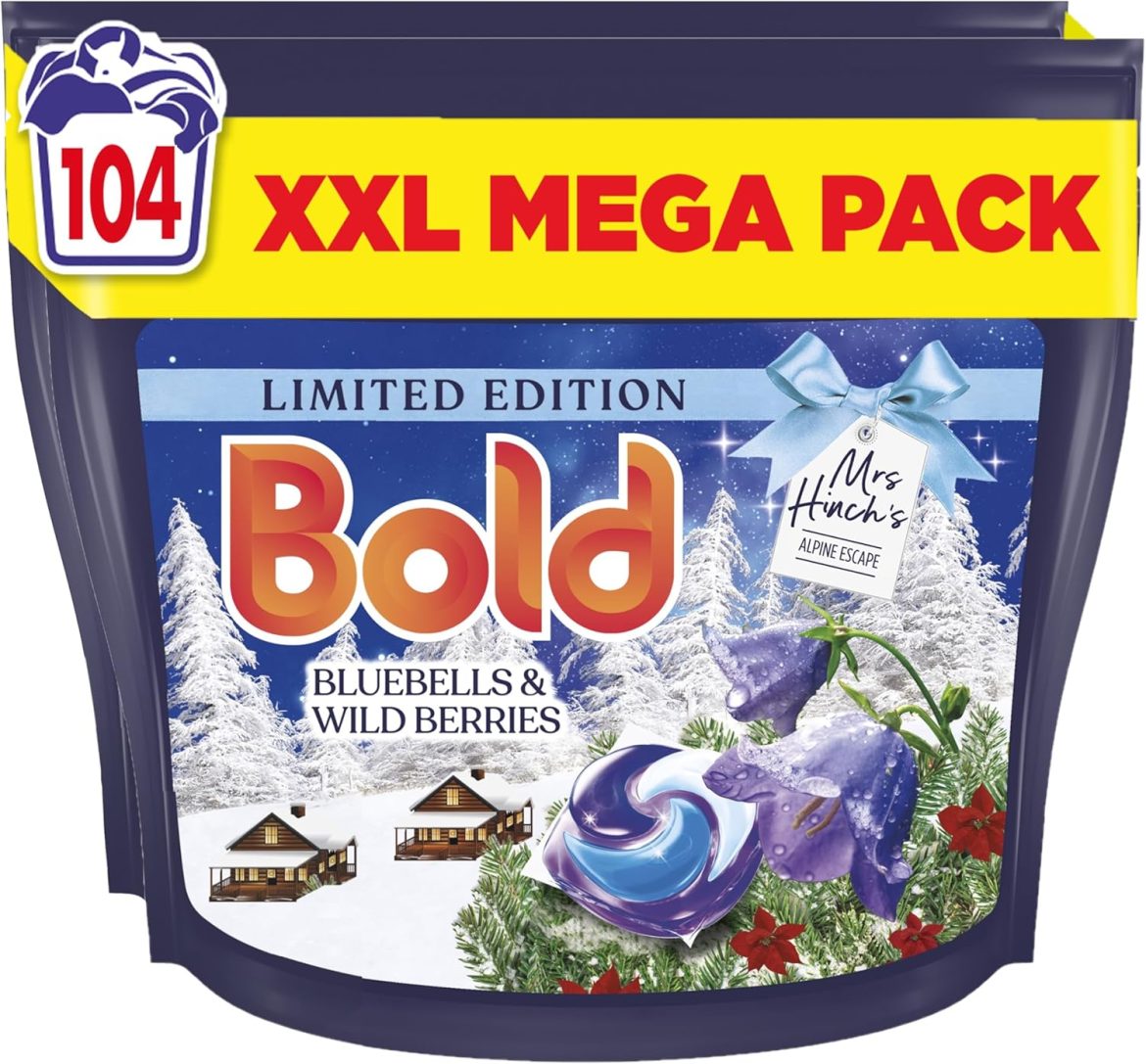 Bold PODS Washing Liquid Capsules 2×52 Washes, Bluebells and Wild ...