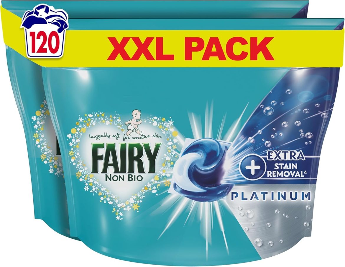 Fairy Non Bio Pods Washing Liquid Laundry Capsules, Fairy Pods, 120 ...